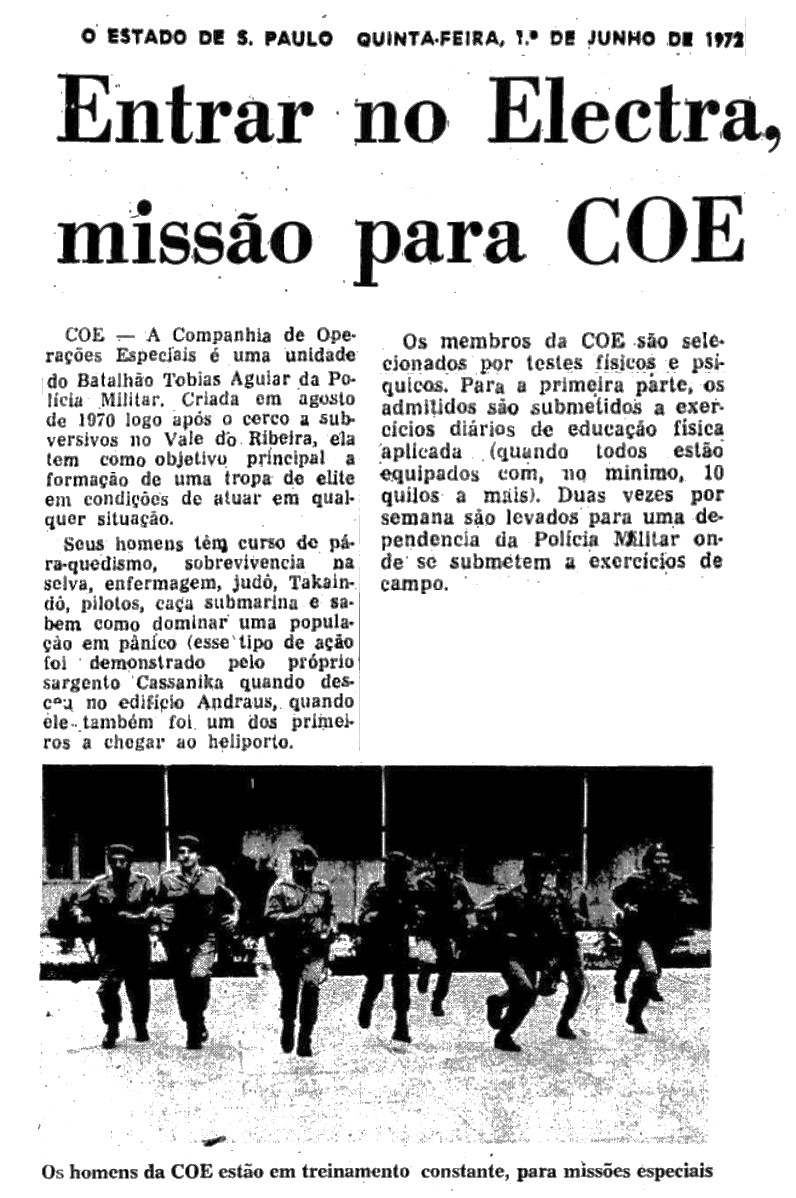 54 anos dos Comandos e Operações Especiais – COE - Elite da Polícia ...