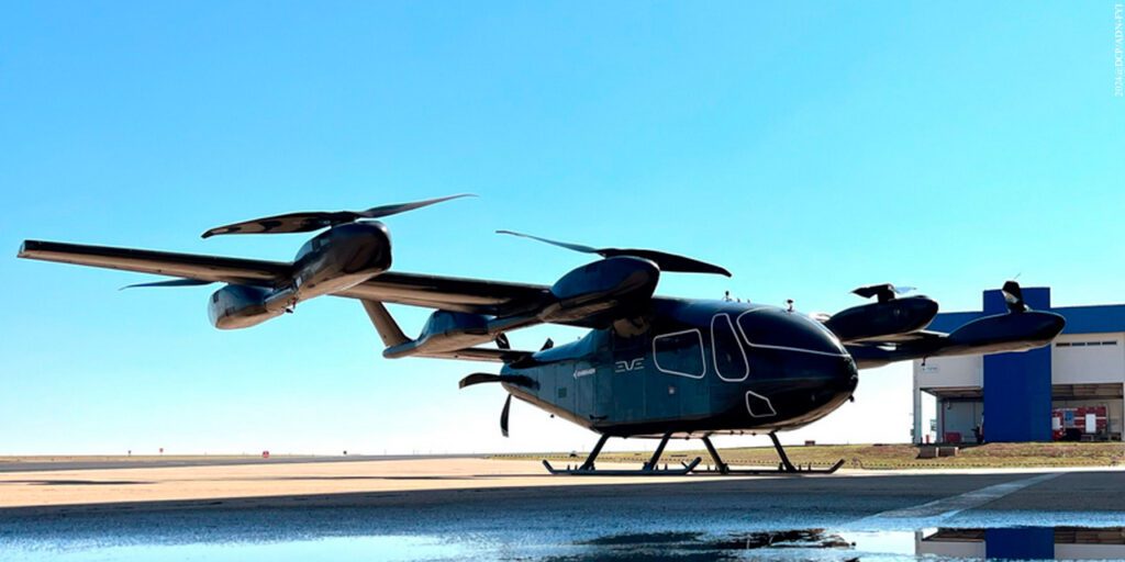 Eve revela primeiro protótipo do eVTOL em escala real - DefesaNet