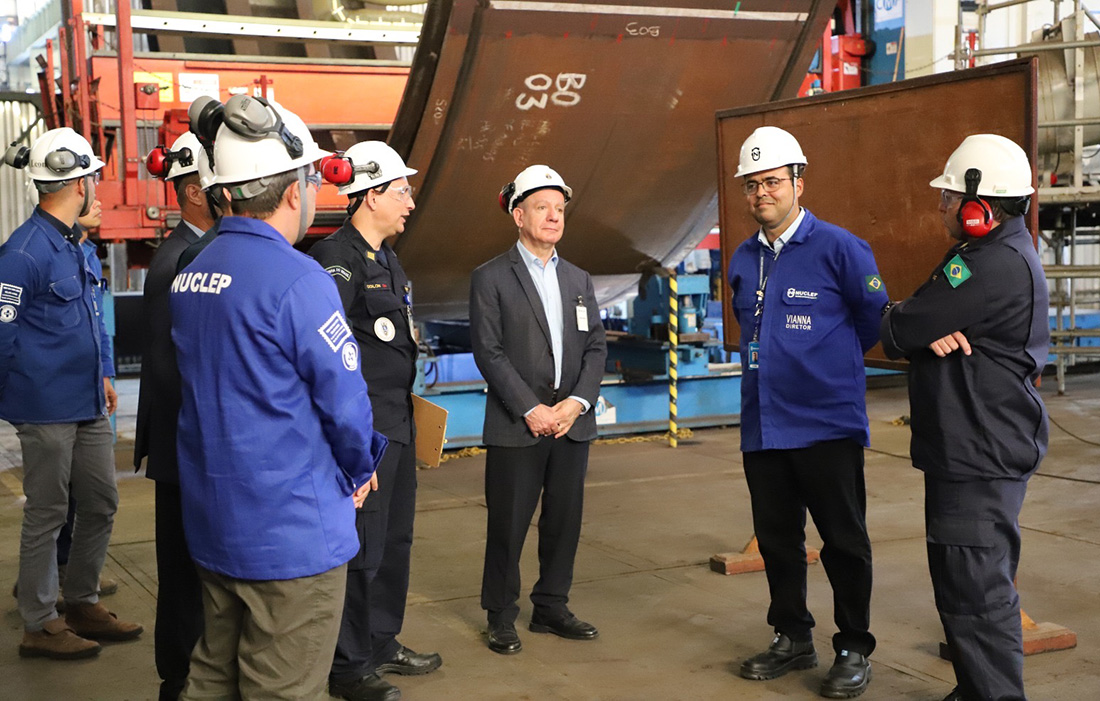 NUCLEP - Marinha visita planta para acompanhar avanços nas obras do ...